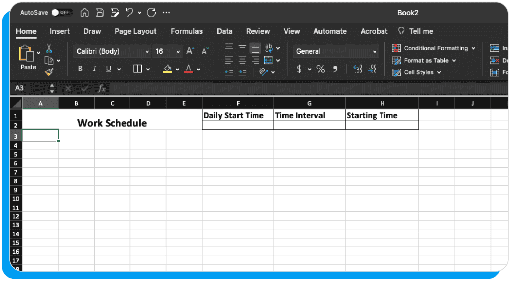 Creating a Work Schedule in Excel: 10 Simple Steps + Template