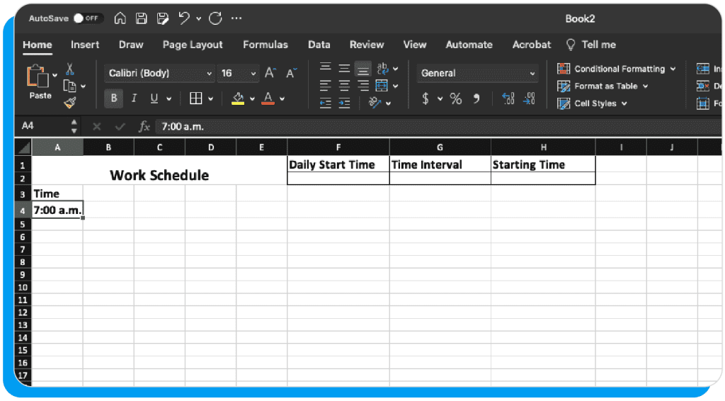 Creating a Work Schedule in Excel: 10 Simple Steps + Template