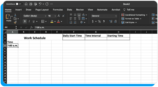 Creating a Work Schedule in Excel: 10 Simple Steps + Template