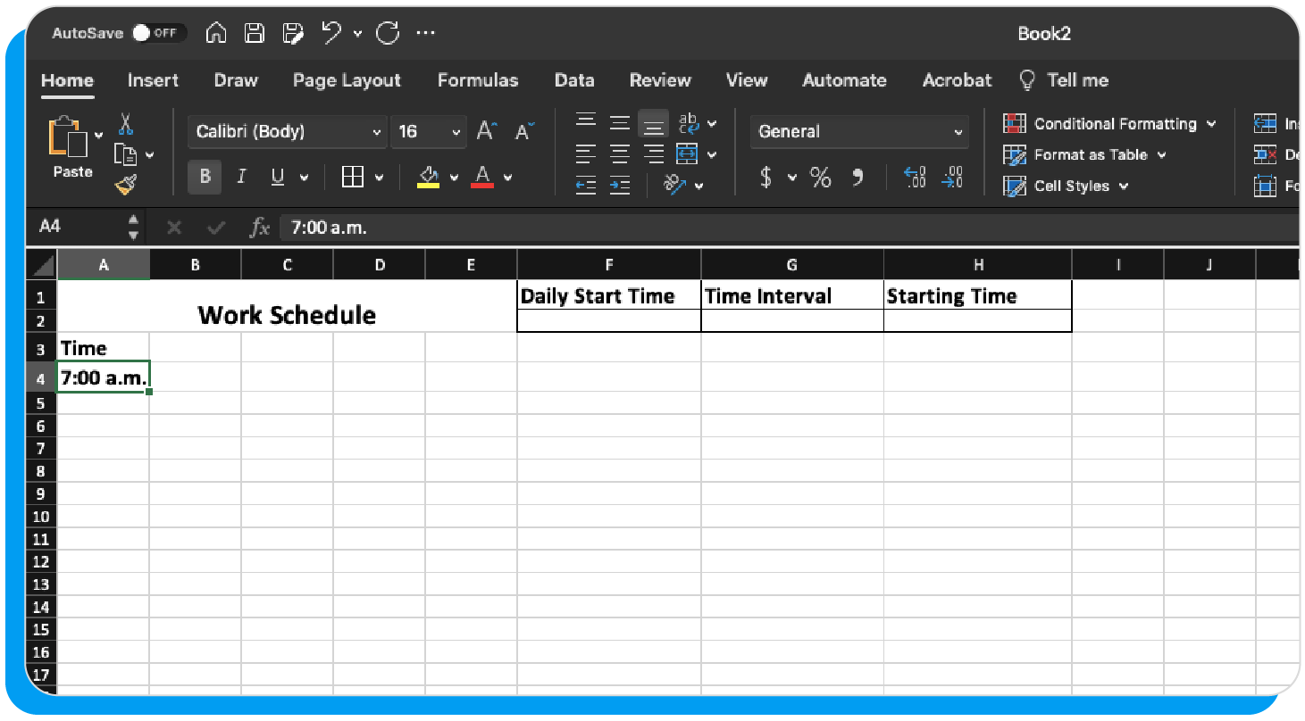 How To Make A Work Schedule In Excel ZoomShift