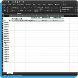 Creating a Work Schedule in Excel: 10 Simple Steps + Template