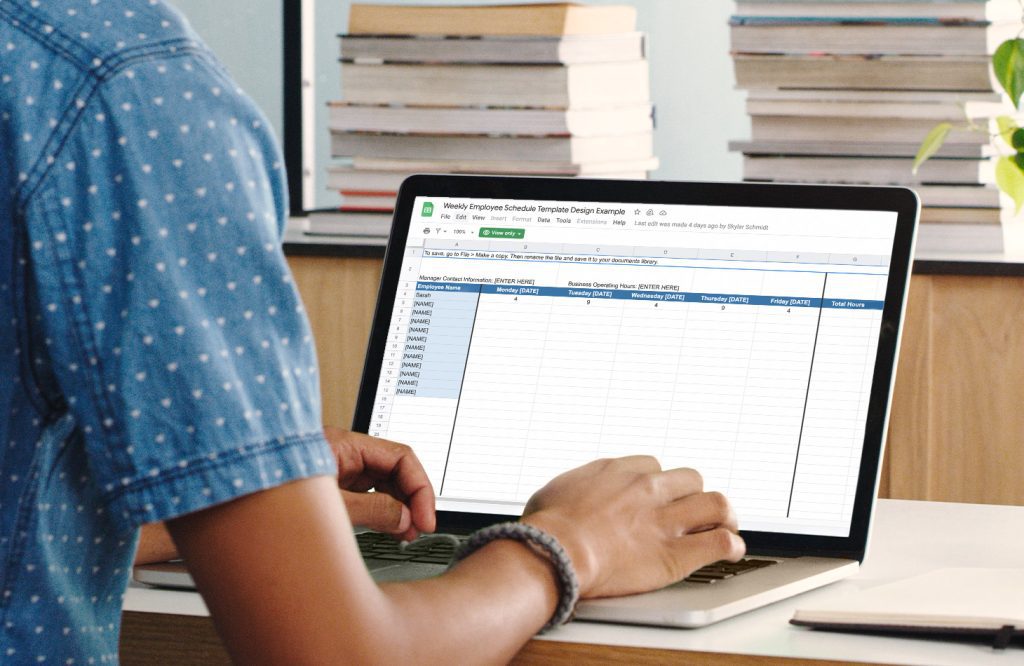 Weekly Employee Schedule Template - ZoomShift